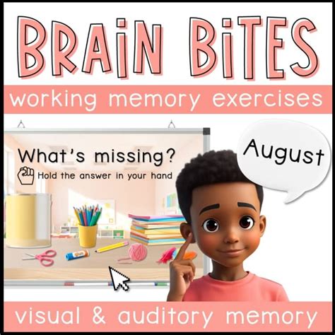 Working Memory Activities Following Directions Executive Functioning Activity