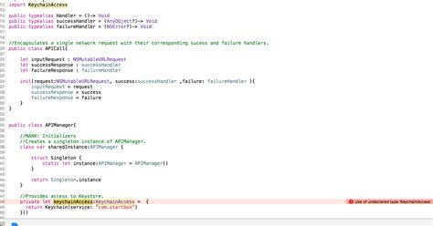 Ios Use Of Undeclared Type Keychainaccess Stack Overflow