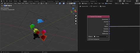 Generated Texture Coordinate Applied To Multiple Objects Materials And Textures Blender