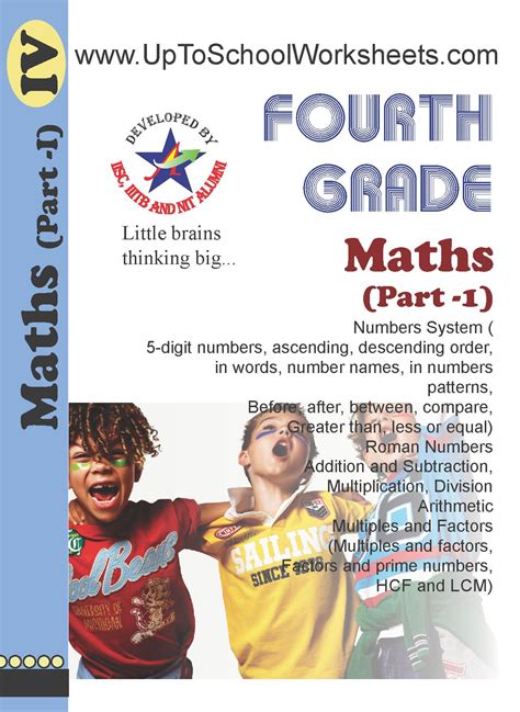 Class 4 Math Worksheets Part 1 Cbseicse Ansh Book Store