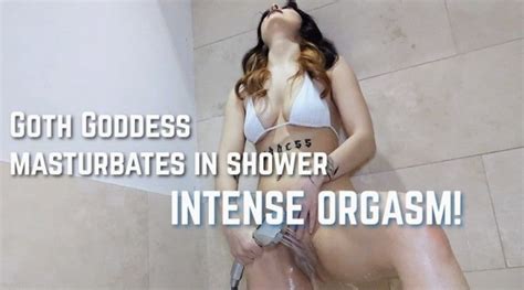Fawn Forest Goth Masturbates In Shower Intense Orgasm Manyvids