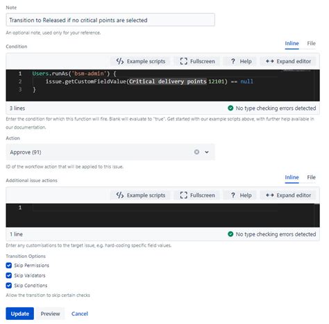Solved Script Runner Post Function Run As A User