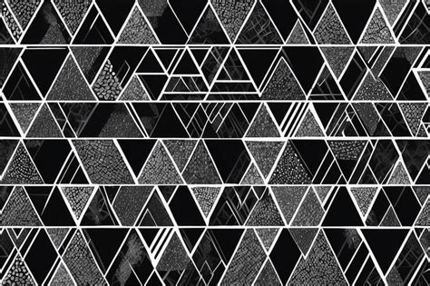 Geometric Vector Pattern Repeating Linear Triangle In Different Size Graphic Clean For Fabric