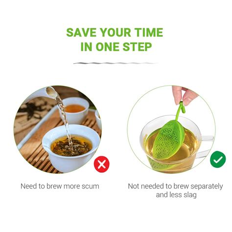 Silicone Tea Infuser Leaves Shaped Funny Herbal Te Vicedeal