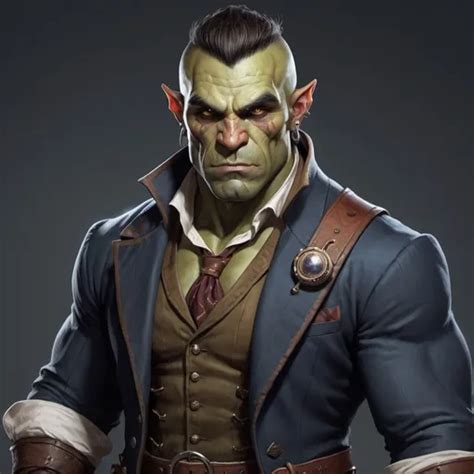 Orc Mage Mentalist Young With A Toothpick Carved