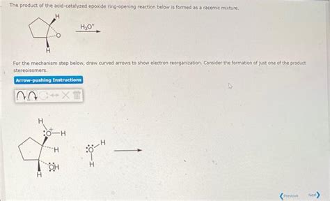 Solved The Product Of The Acid Catalyzed Epoxide