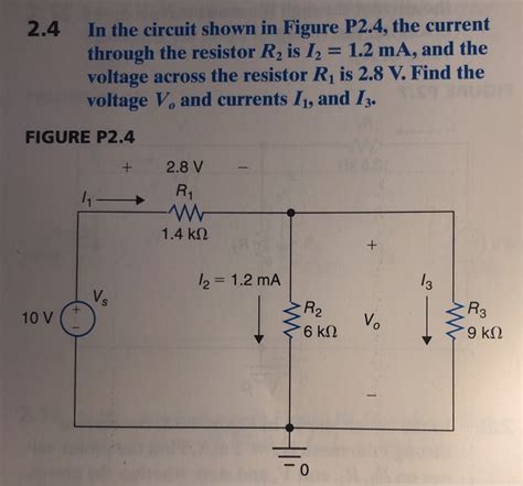 solved in the circuit shown in figure p2 4 the current