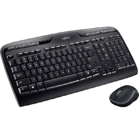Logitech Wireless Combo Mk330 Full Size 100 Wireless Usb Qwerty Black Mouse Included