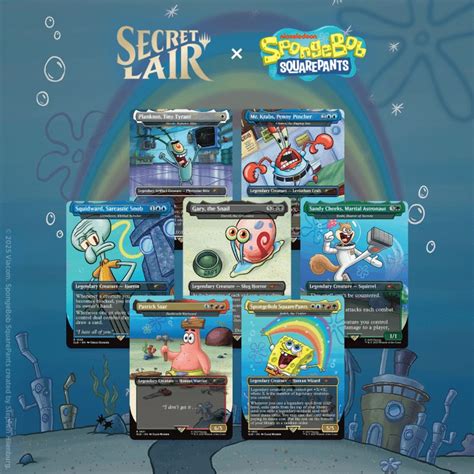 Magic The Gathering Secret Lair X Spongebob Squarepants Legends Of