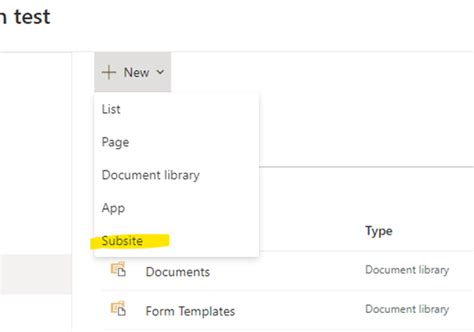Sharepoint Create Subsites Microsoft Community