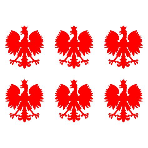 Small Polish Eagle Vinyl Decal Set Etsy