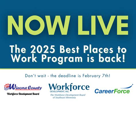 Press Release 2025 Best Places To Work Program Now Accepting