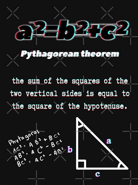 Pythagorean Theorem School Theme Trigonometry T Shirt For Sale By