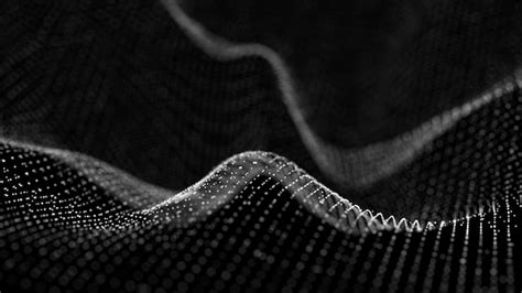 Premium Photo Digital Dynamic Wave Of Particles Abstract Dark