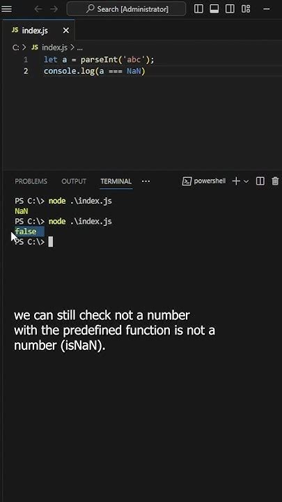 Nan Handling In Javascript A Crash Course Javascript Nan How To Spot And Handle It Youtube