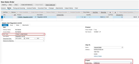 Solved Project Based Sales Order With A Material Sap Community