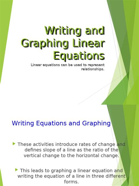 G8 Math Q1 Week 6 Graphing Linear Equations Pdf Line Geometry Mathematics