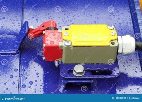 Sensor Position Sensor Limit Switch Royalty Free Stock Image 186337594
