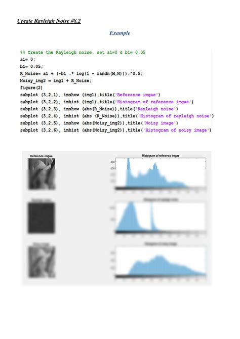 Solution How To Create Gaussian Noise Rayleigh Noise And Erlang Gamma Noise With Histograms In