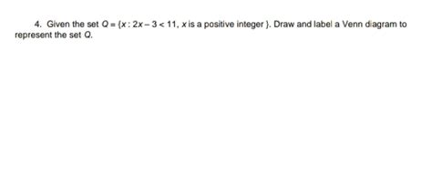 solved 4 given the set q x 2x 3