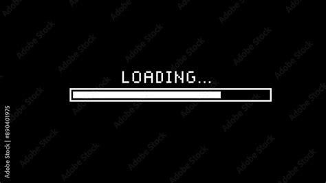 Pixel Art Loading Screen Loading Screen For Games Black Screen Loading Text Pixel Art