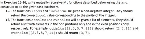 Solved Only Standard Ml Functional Programming Two