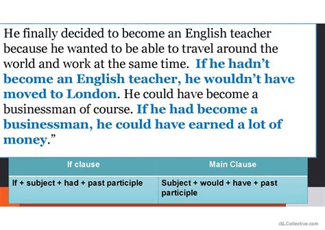 Conditional Type Three General Gramm English ESL Powerpoints