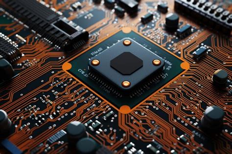 Premium Ai Image A Complex Network Of Electronic Components Neatly Arranged On The Board