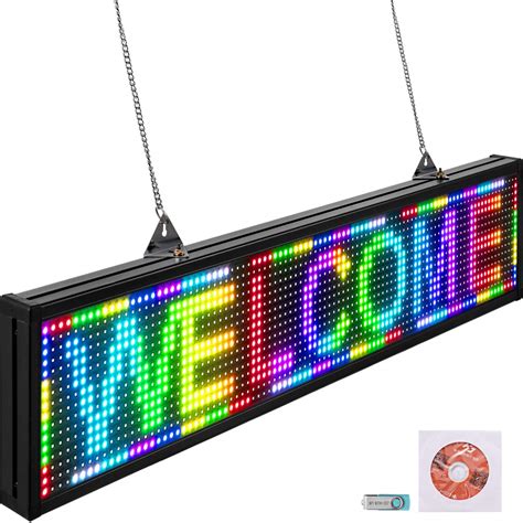 STOCK IMAGE ONLY VEVOR WiFi P Led Sign Full Color X Indoor High Resolution