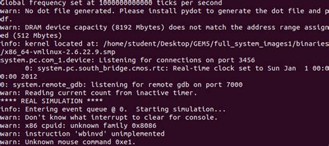 Kernel Error In Gem5 When Running It In X86 Full System Simulationfatal Fatal Condition