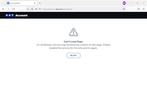 Dat Account Ad Blocker Error Message Welcome To Dat One Help Center