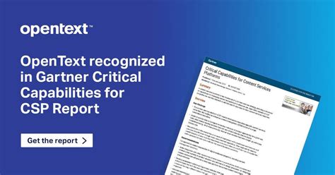 Opentext Received The Highest Scores In Digital Transformation And Content Ecosystem