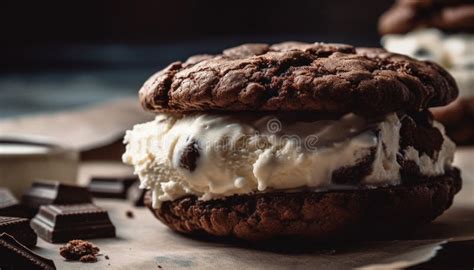 Indulgent Homemade Brownie Stack With Dark Chocolate And Fudge Sauce Generated By Ai Stock