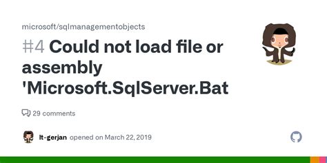 Could Not Load File Or Assembly Microsoft Sqlserver Batchparser
