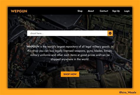 Isira Wasala On Linkedin Ui Webdesign Websitedesigner Uiux Uidesigner Landingpage Weapon