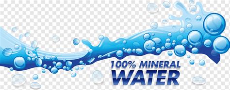 100 미네랄 워터 일러스트 물방울 스플래시 유클리드 일러스트 푸른 물방울 소재 블루 텍스트 드롭 Png Pngwing