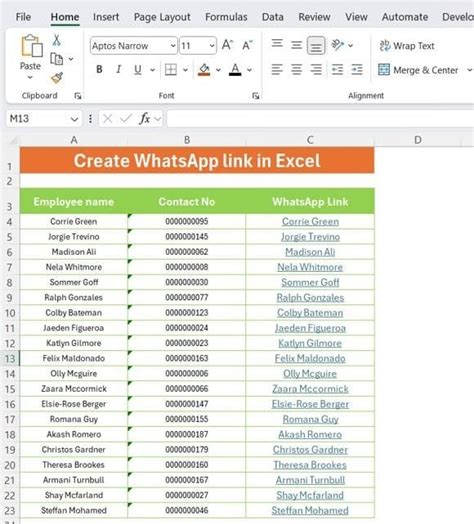 Create Whatsapp Link In Excel With Examples Pk An Excel Expert