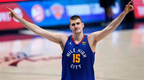 Download Confident Shot Nikola Jokic Wallpaper