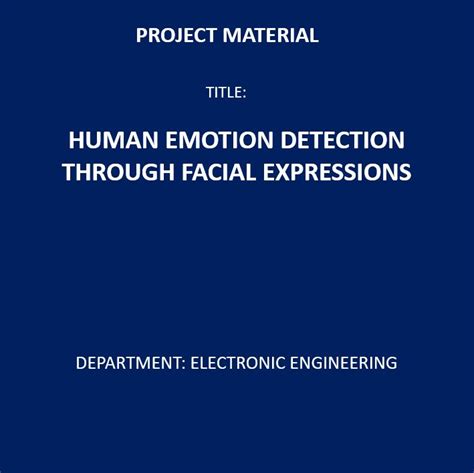 Human Emotion Detection Through Facial Expressions Booklab24