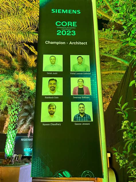 Swaroop Shikhare Yadav On Linkedin Core2023 Siemensadvanta Coreawards