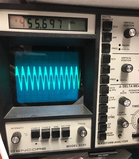 Oscilliscope Waveform Analyzer Sencore Model Sc 61 Working Ebay