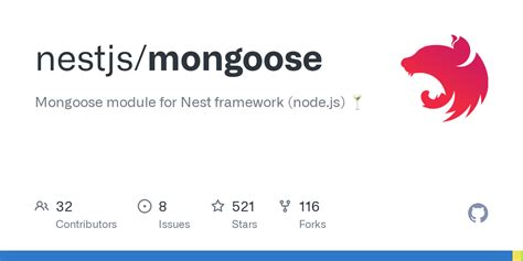 GitHub Nestjs Mongoose Mongoose Module For Nest Framework Node Js