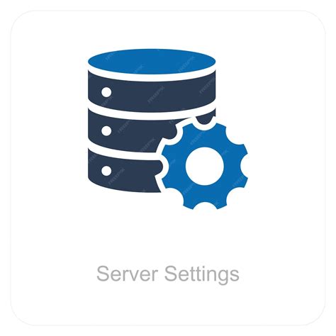 Premium Vector Server Settings And Icon Concept