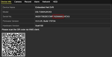 How To Check Device Serial Number FAQ Hikvision