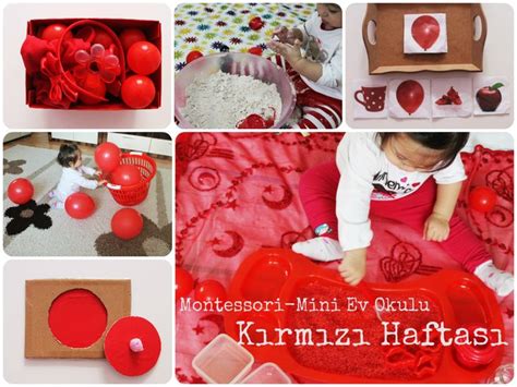 Ben Bir Anne Doğurdum Montessori Mini Ev Okulu Kırmızı Haftası Tot babe Infant