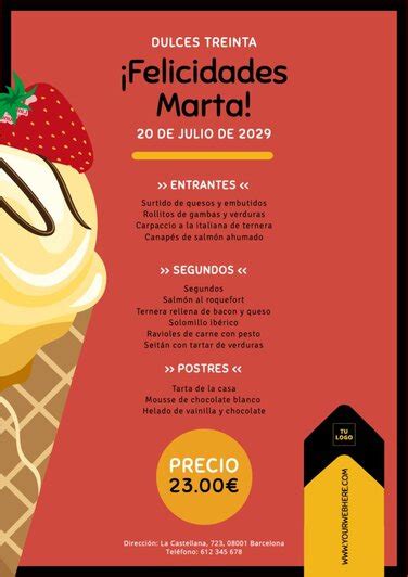 Carteles Para Venta De Helados Gratis Editables