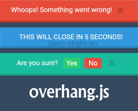 Overhang Js Jquery Plugin For Notifications Prompts And Confirmations Jquery Plugins
