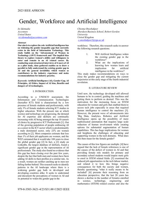 PDF Gender Workforce And Artificial Intelligence