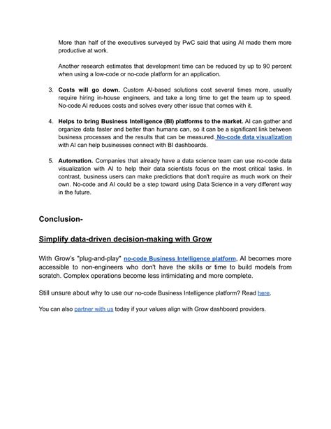 Ppt The Future No Code Business Intelligence Platform And Ai