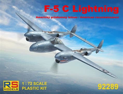 Rs Models 92289 F 5c Lightning Usa 3 Decal Version Model Kit Aircraft Model Kits